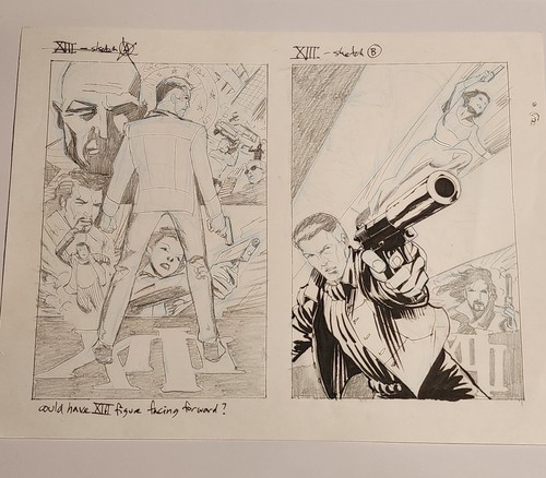 RARE XIII Original Video Game Concept Art Ps2 Xbox Gamecube 2003 Sketch ...