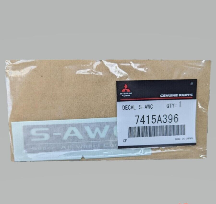 Mitsubishi OUTLANDER PHEV GG Decal Sticker Rear "S-AWC" Genuine ...