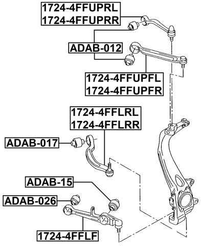 Left Upper Front Arm Fits Audi 4E0407505B, TC1812 | eBay