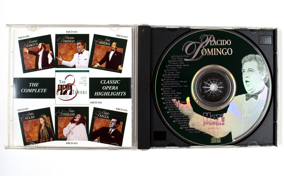 Placido Domingo – 16 Classic Opera Highlights 1996 Music CD NM AV864 ...
