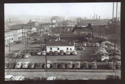 REAL PHOTO YOUNGSTOWN OHIO DOWNTOWN REPUBLIC STEEL FACTORY POSTCARD ...
