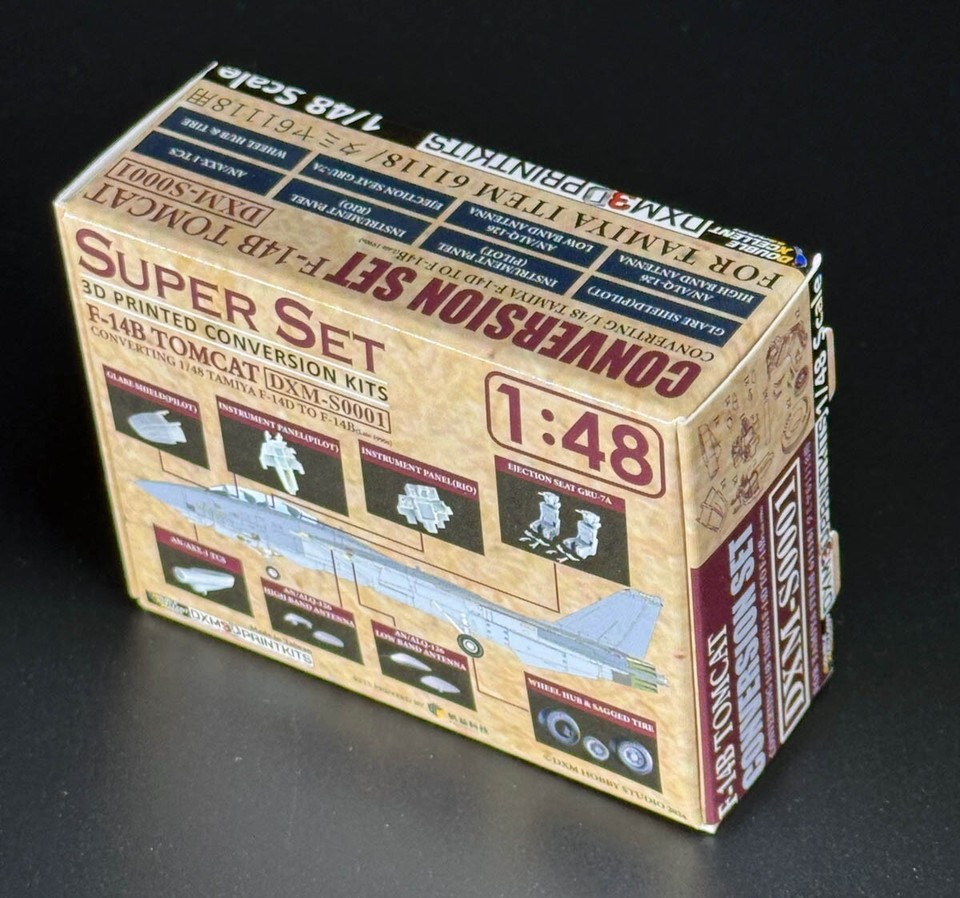DXM 1/48 F-14B Tomcat Conversion Kits for converting Tamiya 1/48 F-14D ...