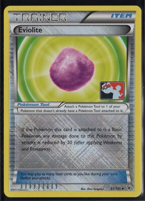 Pokemon Eviolite 91/101 Player Rewards Program Promo Holofoil 2012-2013 ...