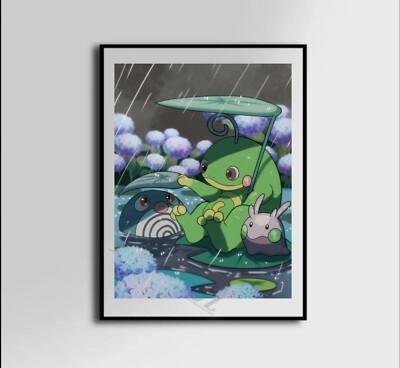 Politoed poliwag pokeart art canvas poster home decor | eBay