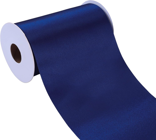 4 Inch Wide Royal Blue Satin Solid Ribbon Large Ribbon for Grand ...