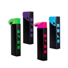 Filexec 1) GEO Slide Pencil Case Snap Closure Ast Colors School Student ...