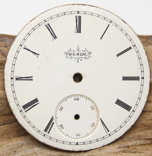 ELGIN POCKET WATCH DIAL ROMAN NUMERAL INDICES 33.9mm (BK3) | eBay