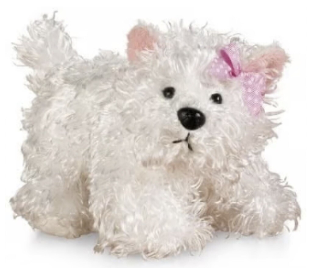 NWT GANZ Webkinz White Terrier Plush Puppy w/Sealed Code Tag HM106 ...