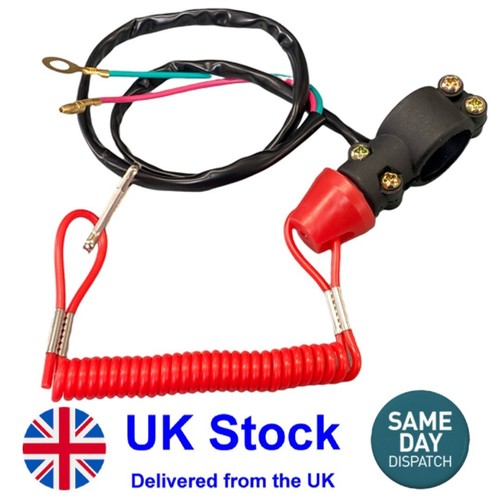 UNIVERSAL KILL SWITCH LANYARD TETHER PULL CORD QUAD BIKE MOTOCROSS ...