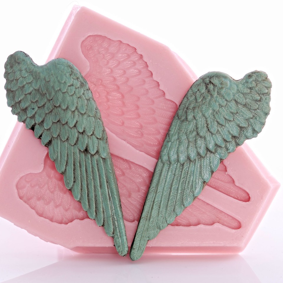 Wing Silicone Mold Flexible Food Safe Angel Wing Mold Craft Resin ...