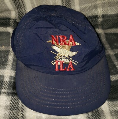 Vintage NRA Hat Cap MADE IN USA Blue | eBay