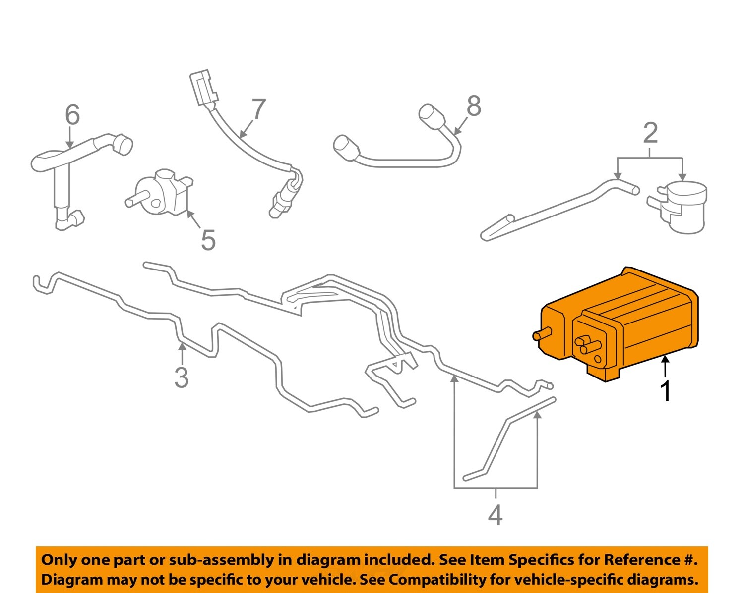 GM OEM-Vapor Canister Fuel Gas Emission 15136019 | eBay