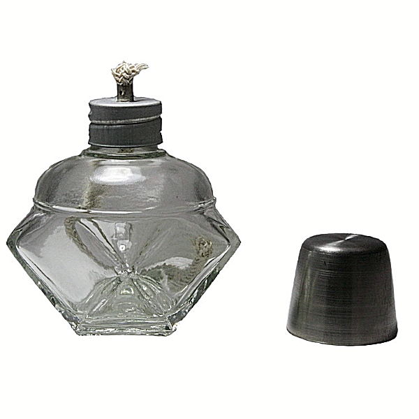 Spirit Burner Lamp 125ml HEXAGONAL GLASS Alcohol Burner LABORATORY ...