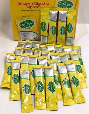 Culturelle Kids Probiotic + Fiber 78 Single Serve Packets READ ...