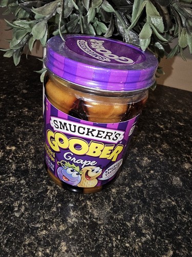 1 Jar Smucker's Goober Peanut Butter and Grape Jelly Stripes Size 18 oz ...