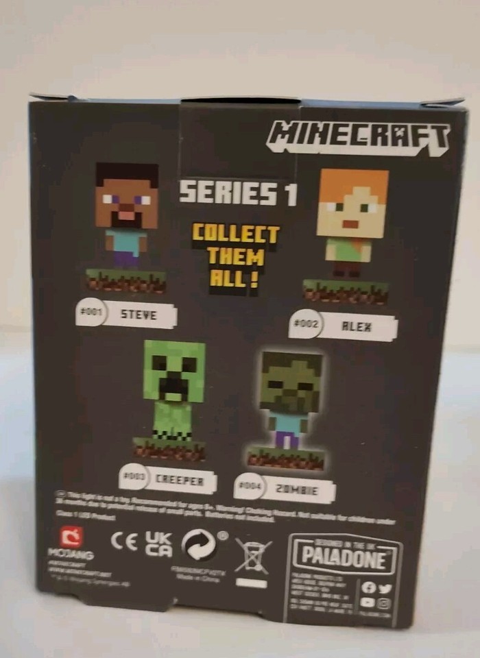 Minecraft Zombie Icon Light 3D Figure Character Lamp Nightlight Video ...