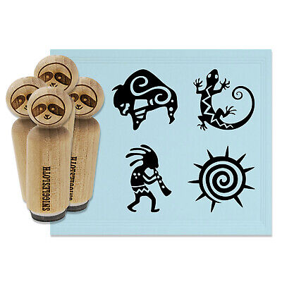 Southwest Native American Tribal Art Rubber Stamp Set Stamping Crafting ...