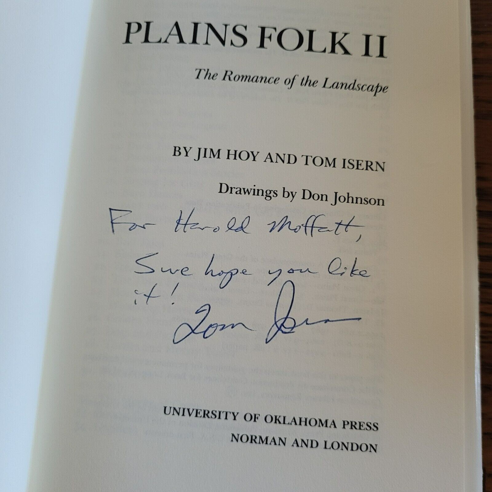 Plains Folk II: The Romance of the Landscape by Tom Isern and Jim Hoy ...