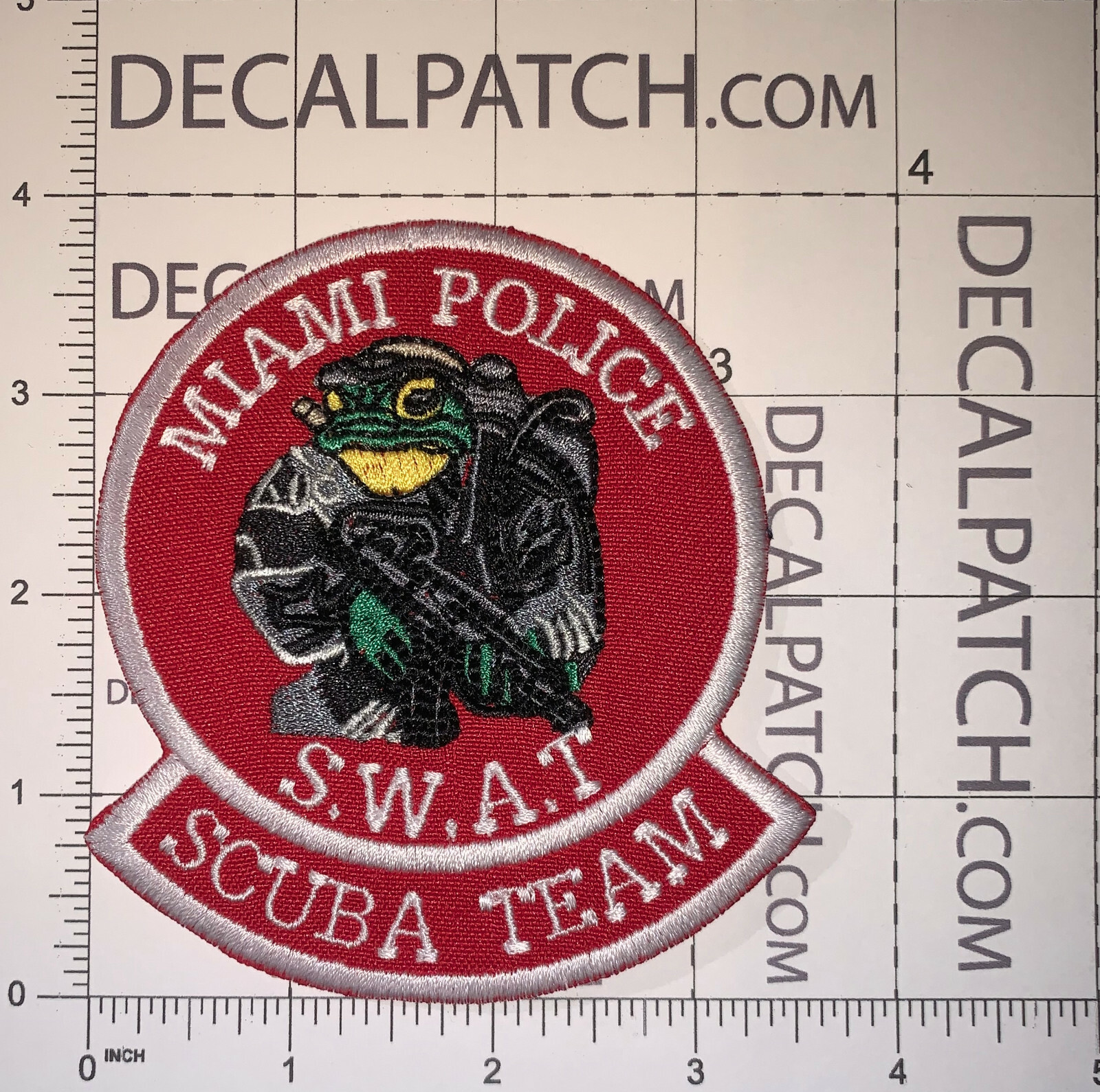 Miami Police SWAT Scuba Team Patch Hook & Sew-On Repro New A638 | eBay