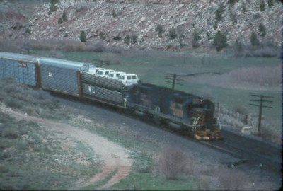 DRGW 5367 AUTORACK TRAIN "KCOAA" (RIO GRANDE - KYUNE) --- Original ...