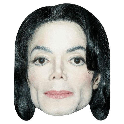 Michael Jackson (Long Hair) Celebrity Mask, Flat Card Face | eBay