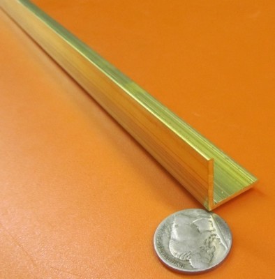 385 Brass 90 Degree Angle 1/16" Thick x 3/4" Legs x 48" Long, 1 pc | eBay