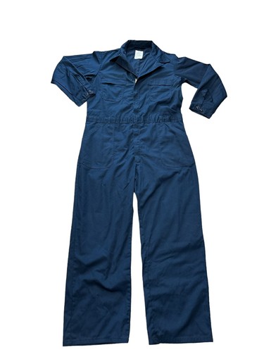 Mechanic Jumpsuit Coverall Overalls Zip-Up Workwear Blended Long Sleeve ...
