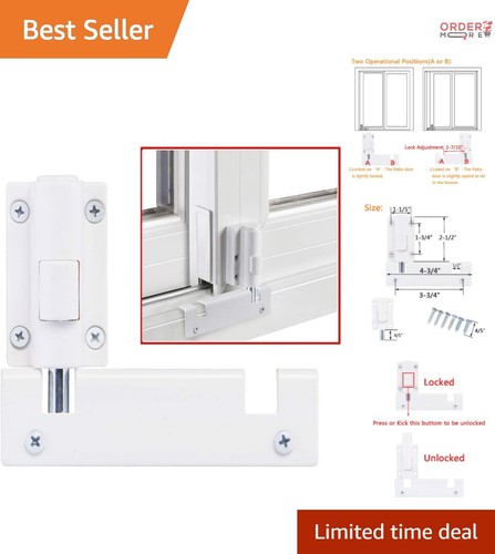 Sliding Door Security Foot Lock - Childproof Design for Family Safety ...