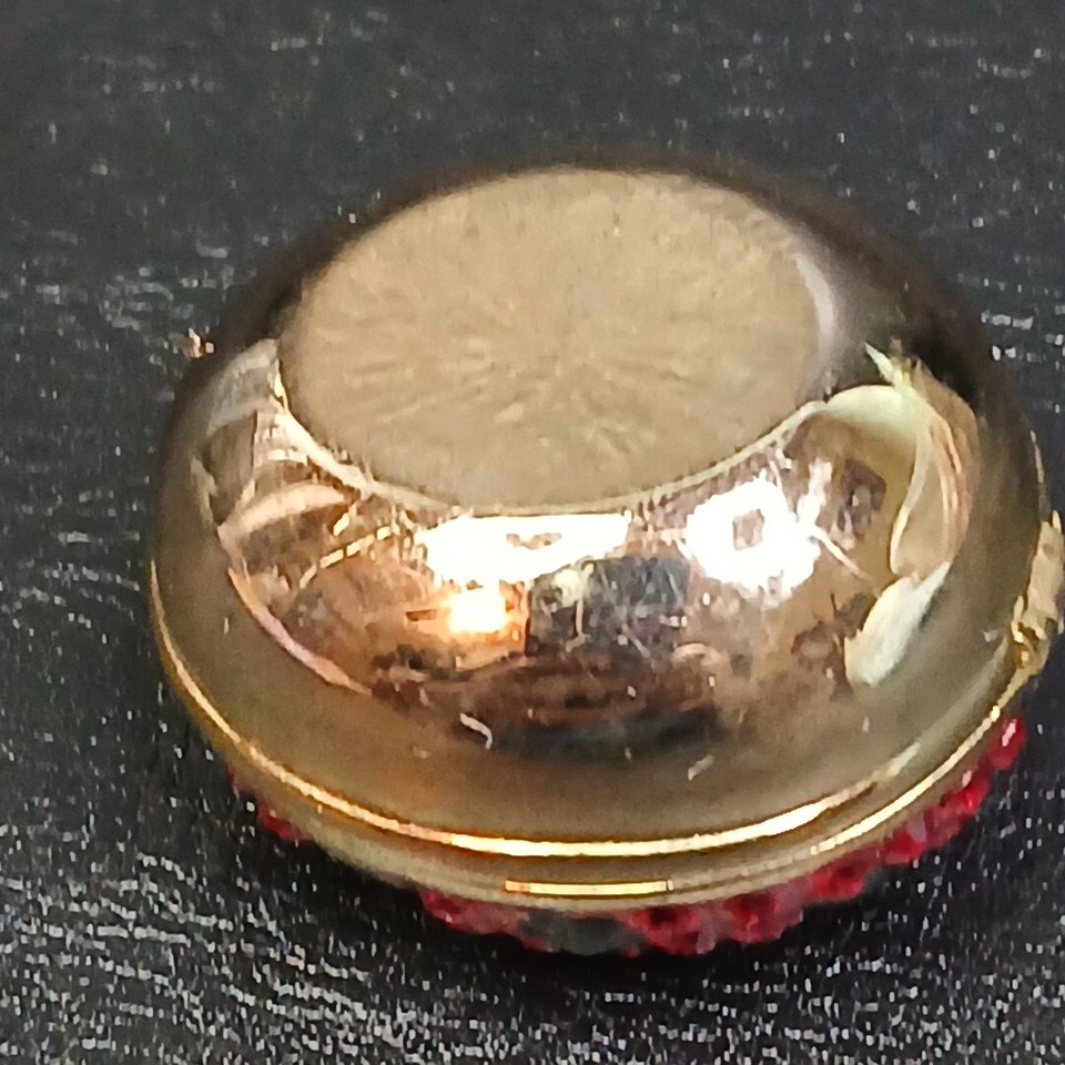 RUCINNI Tiny Ladybug Trinket Box Red Crystals Black Enamel. 13-253 | eBay