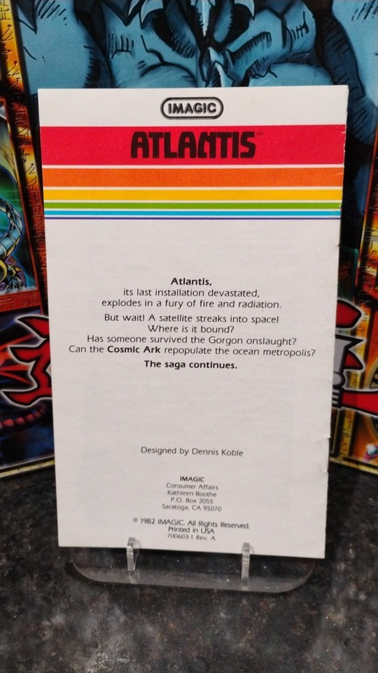 Vintage 1982 ATLANTIS Atari 2600 IMAGIC System Game Instruction Booklet ...