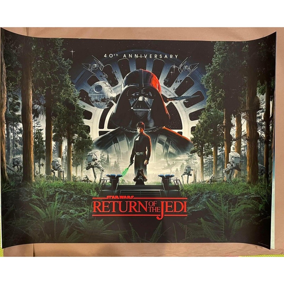 Matt Ferguson Return of the Jedi Quad Star Wars Art Print Poster Not ...