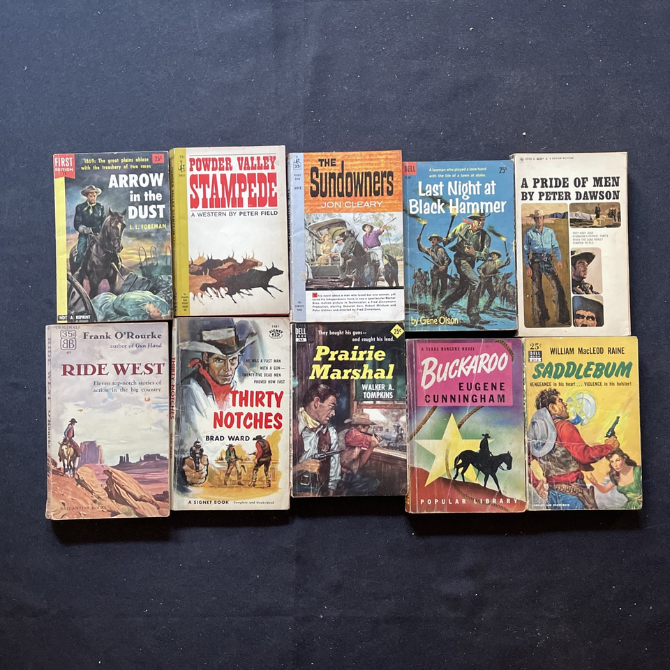 Vintage Western Paperbacks Lot of 60 - Box Two | eBay