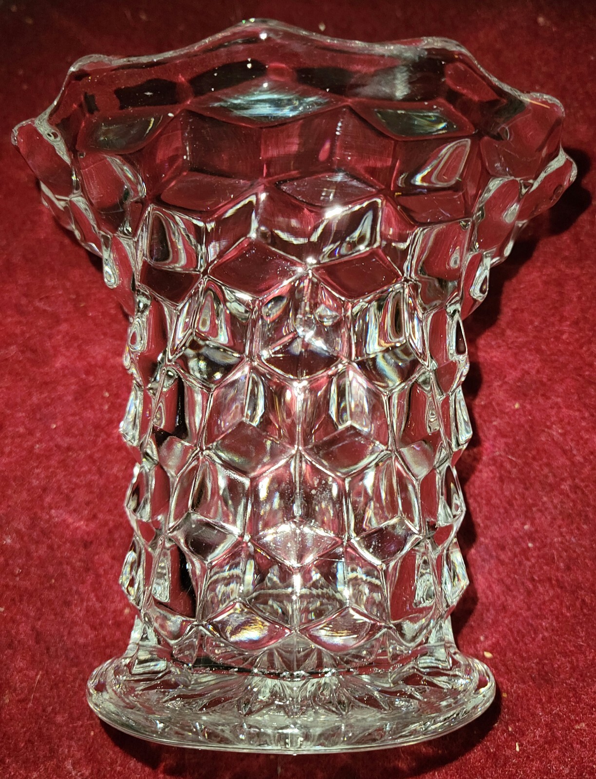 Vintage Fostoria American Glassware Flared Vase 5” Stem 2056 | eBay