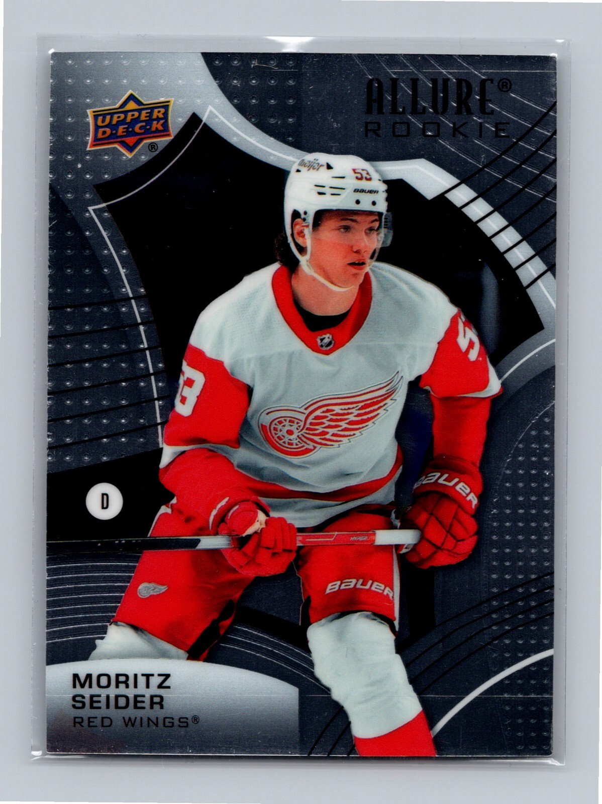 Moritz Seider 2021 Upper Deck Allure #130 Printing Plates Black /1 ...