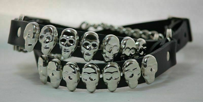 Genuine Real Leather BOOT STRAPS BLACK 5 STYLES PUNK GOTHIC FASHION ...