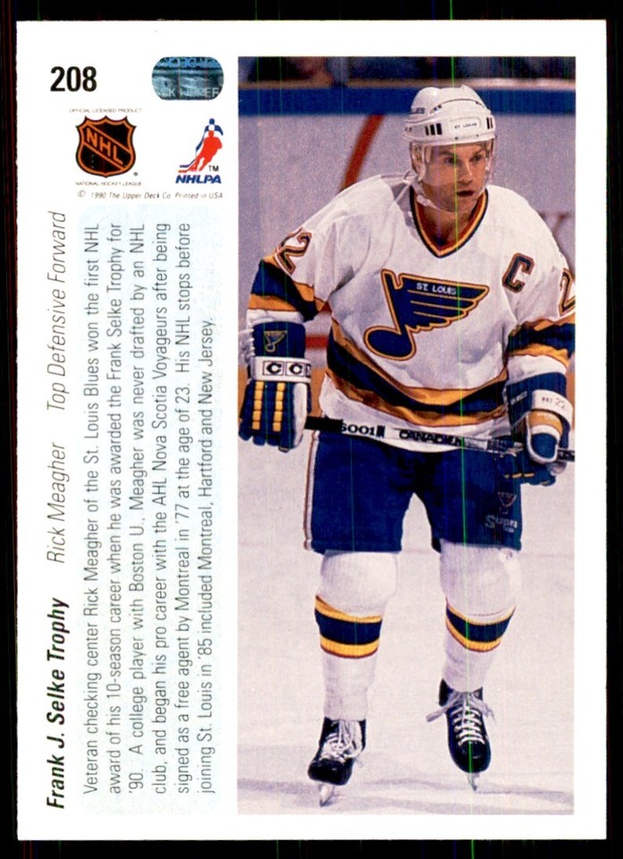 1990-91 Upper Deck Rick Meagher Hockey Cards #208 | eBay