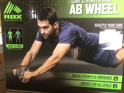 RBX Active Core Strengthening AB Wheel, Sculpts Core, Exercise, Fitness ...