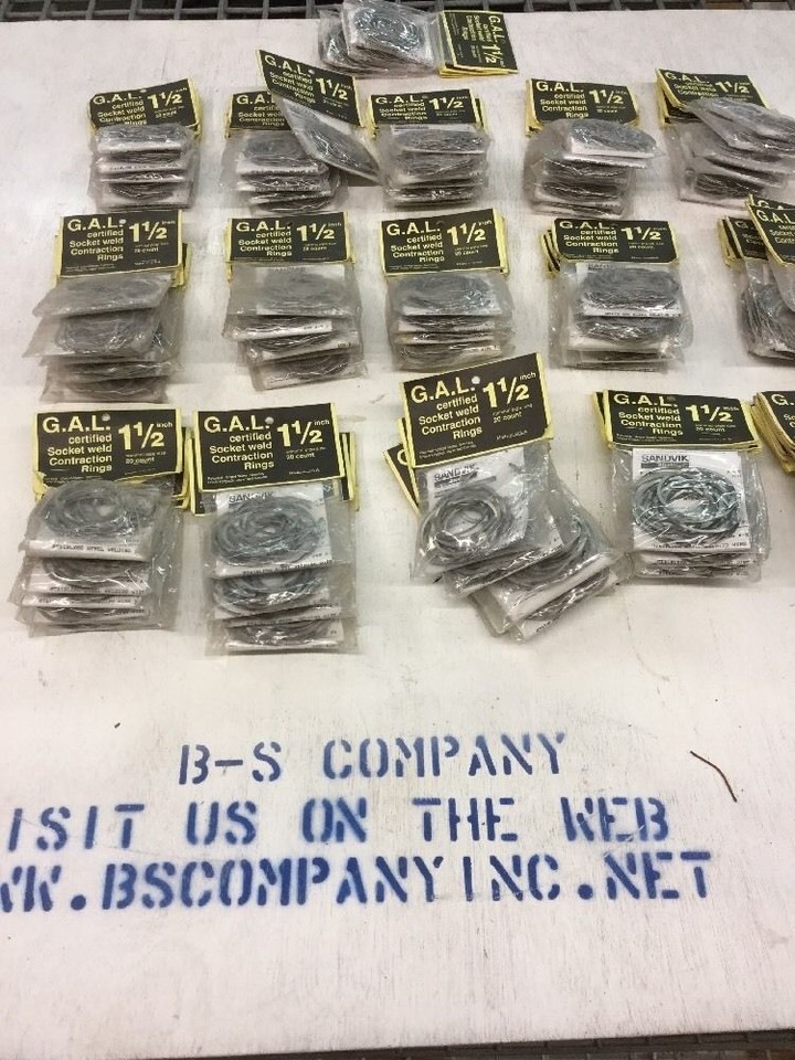 (20) Socket Weld Contraction Rings 1-1/2" G.A.L Gage Gap-A-Let ...