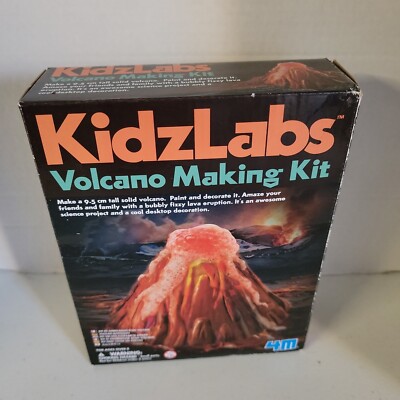 Volcano Making Kit, Kidz Labs 4M (Missing Instuc. Book & 2 Cut Out ...