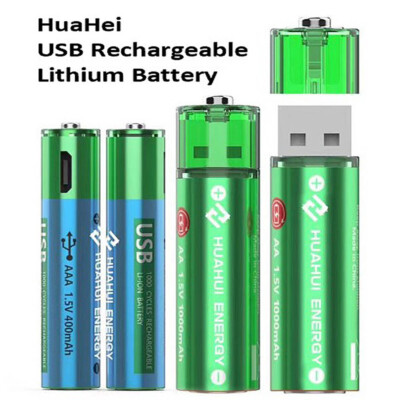 High Quality USB Rechargeable Lithium Battery AA & AAA 2 & 4 Pack ...
