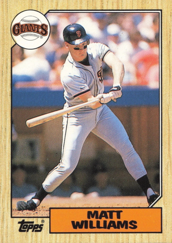 1987 Matt Williams Topps Traded RC #129T-MT (OS14) | eBay