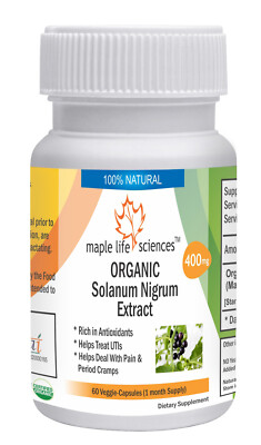 ORGANIC Solanum Nigrum Extract 20:1 Capsules Makoi Kakamachi ...