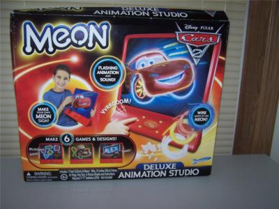 Disney Cars 2 Meon Deluxe Animation Studio Neon Lights and Sound New in ...