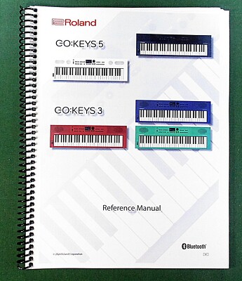 Roland GO:Keys 3 / GO:Keys 5 Reference Manual: 75 Pages & Protective ...