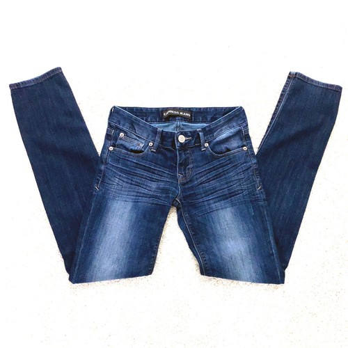 Express Blue Jean Skinny Denim Pants Size 0 R Regular | eBay