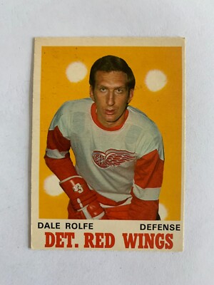 1970-71 O-Pee-Chee #156 Dale Rolfe - RED WINGS, Rare & Vintage (inv.3 ...