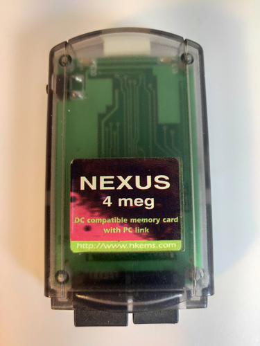 Nexus 4MB 4 Meg Clear Sega Dreamcast Memory Card w PC Link | eBay Australia