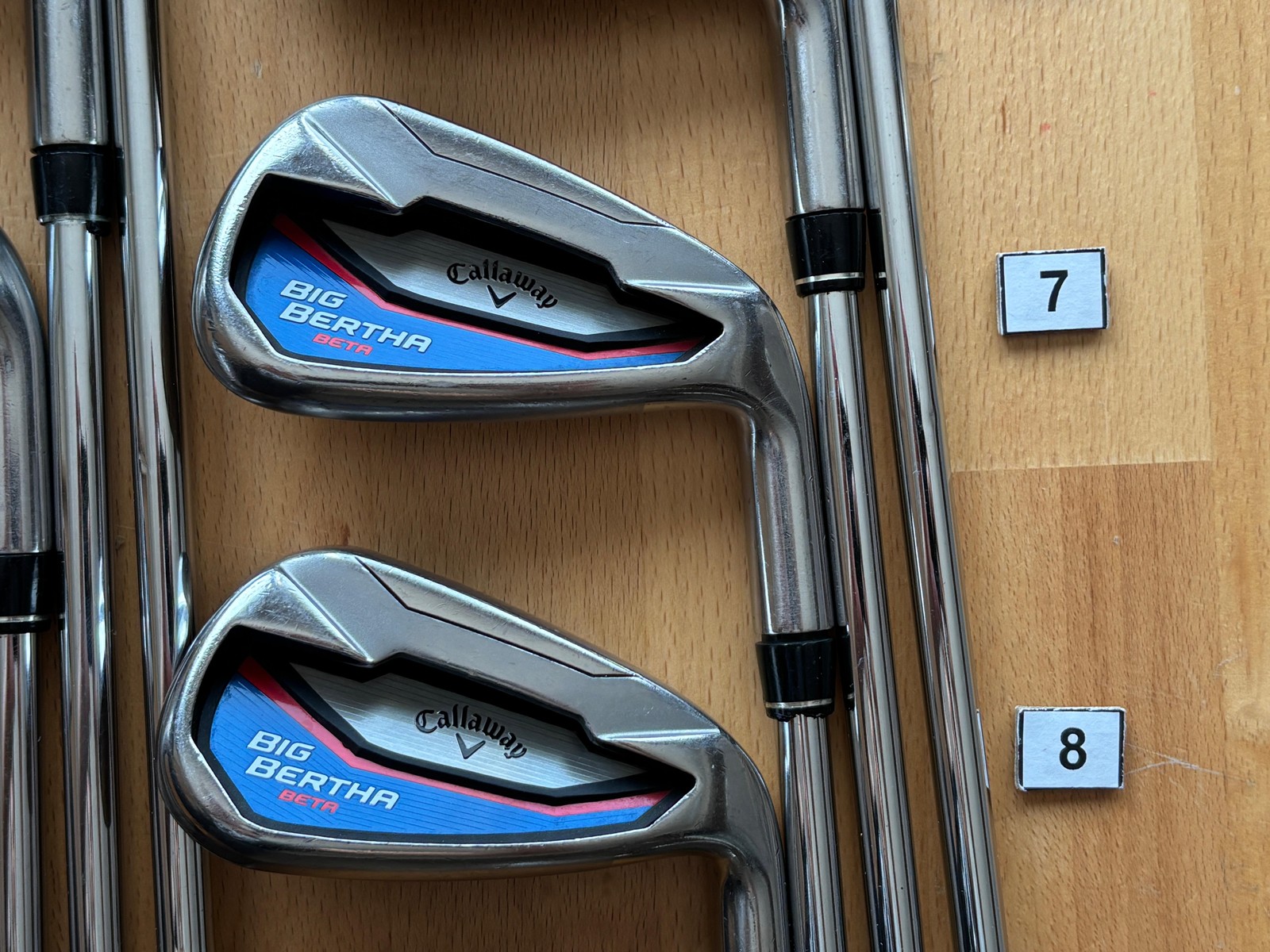 Callaway BIG BERTHA BETA Iron Set 8pcs 5-9,P,A,S GS90 CPT Flex S200 ...