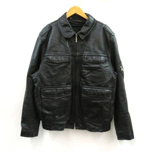 German police 90's *Sleeve patch missing Reflector Back logo Leather ...