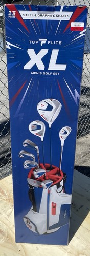 XL Men's Golf Set 13 Pieces Set Top FLITE Steel & Graphite Shafts Right ...